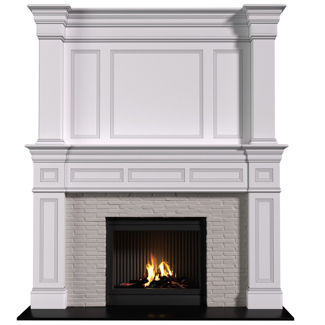 Fireplace modern ArtDeco Stonework model - TurboSquid 2012880