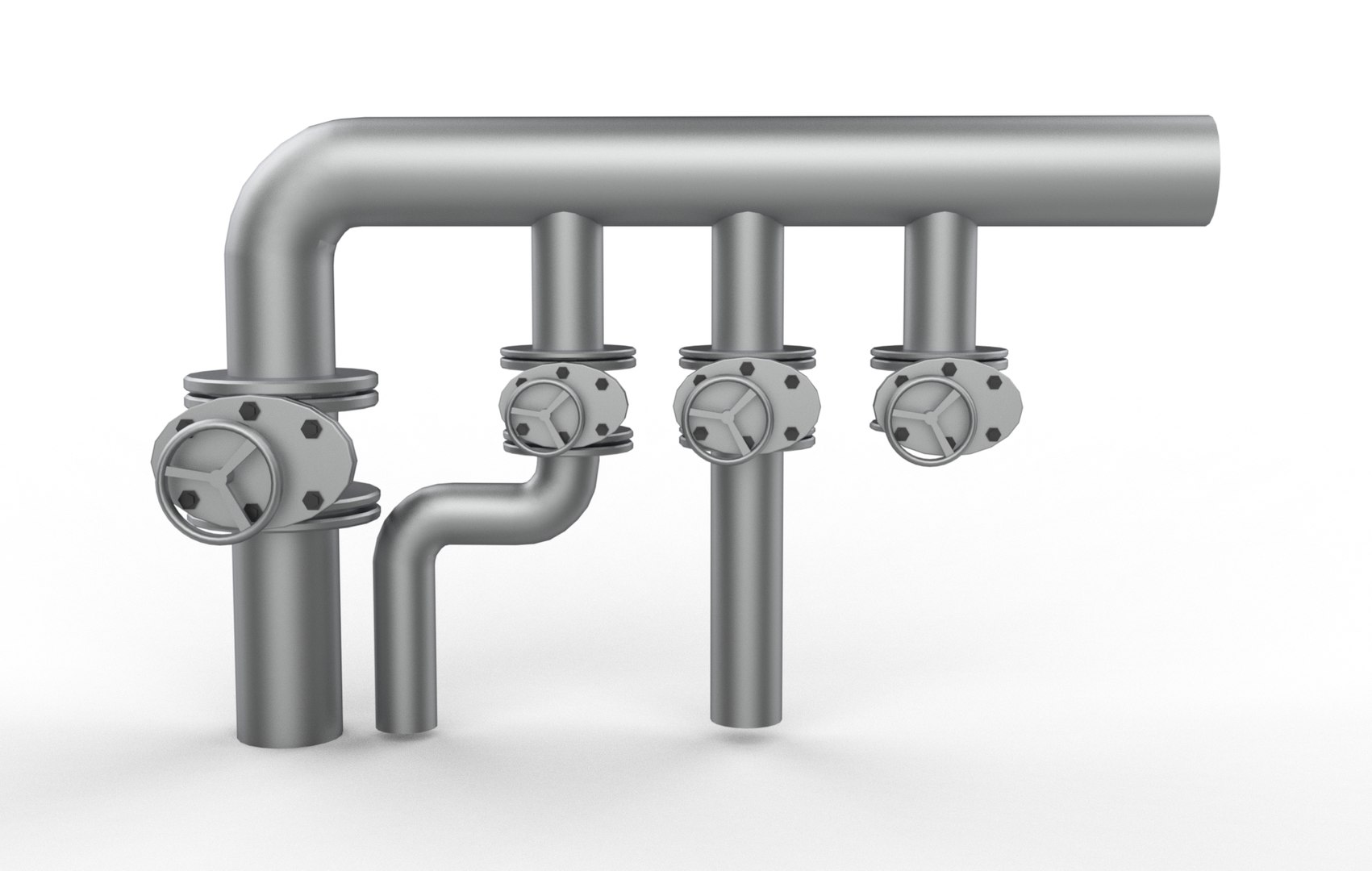 3D Rusty Pipes 3D Model - TurboSquid 2356587