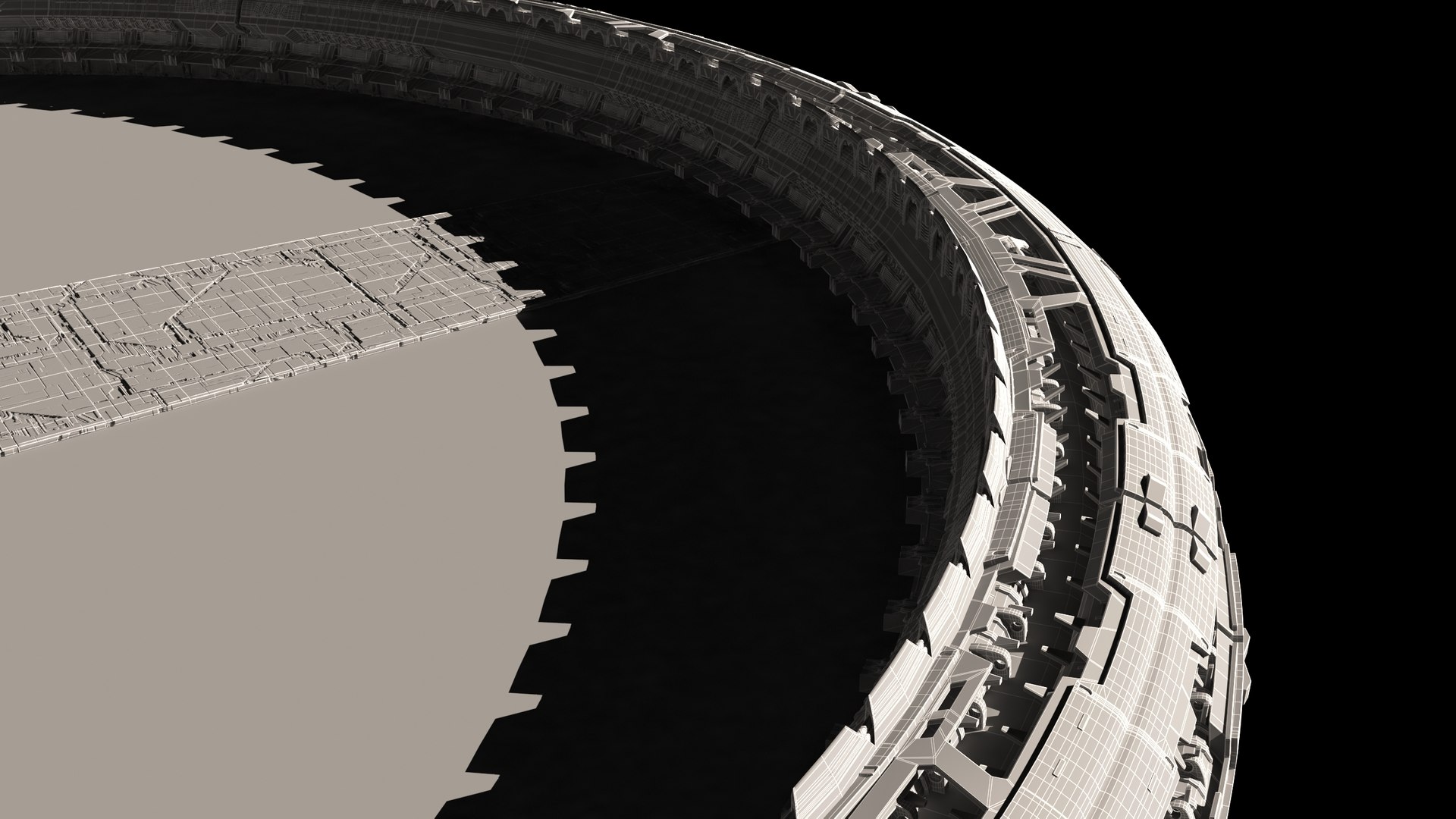 Sci-fi Ring Space Station 3D model - TurboSquid 1786844