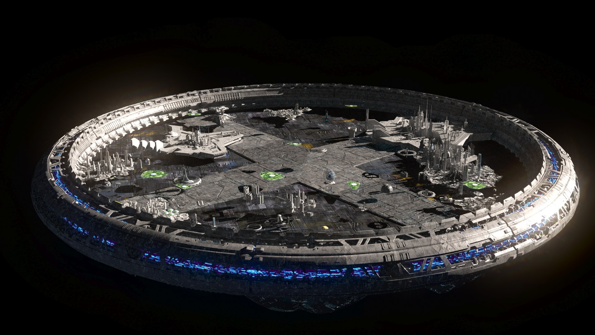 Sci-fi Ring Space Station 3D model - TurboSquid 1786844