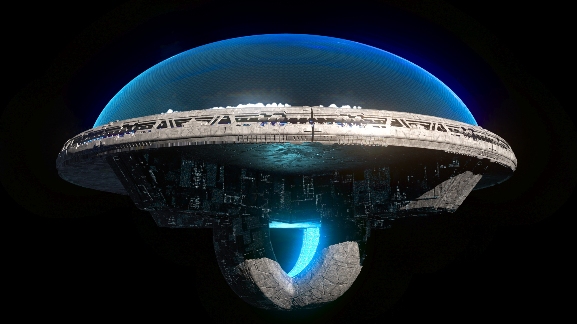 Sci-Fi-Ring-Raumstation 3D-Modell - TurboSquid 1786844