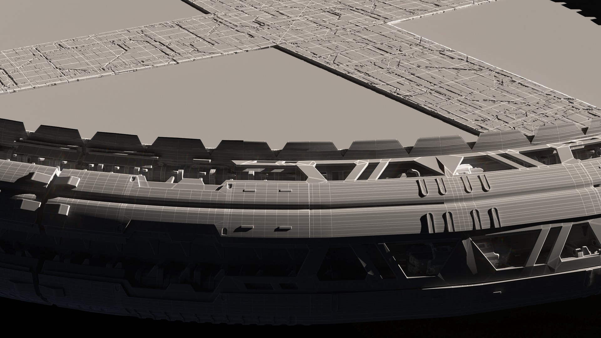 Sci-fi Ring Space Station 3D model - TurboSquid 1786844