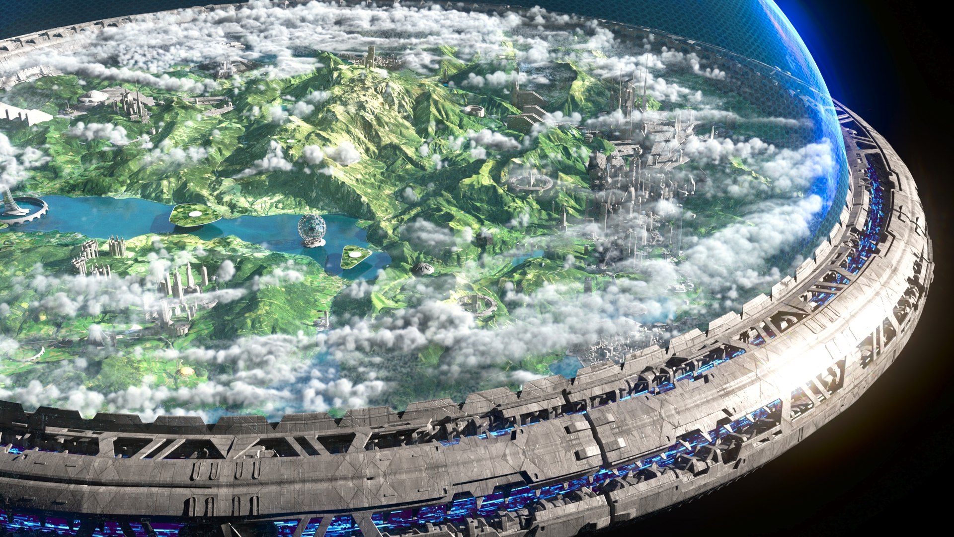 Sci-fi Ring Space Station 3D model - TurboSquid 1786844