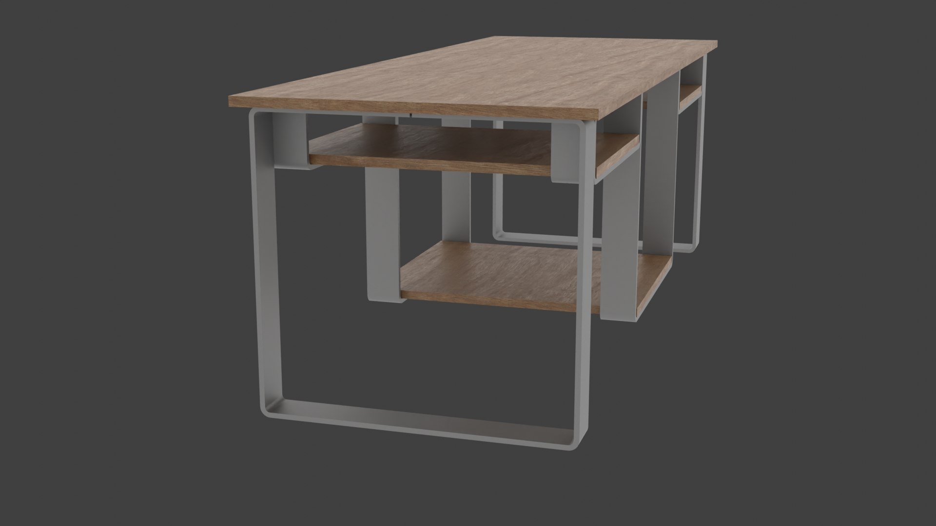 Free 3D Wood Sheet Metal AV Table - TurboSquid 2098147