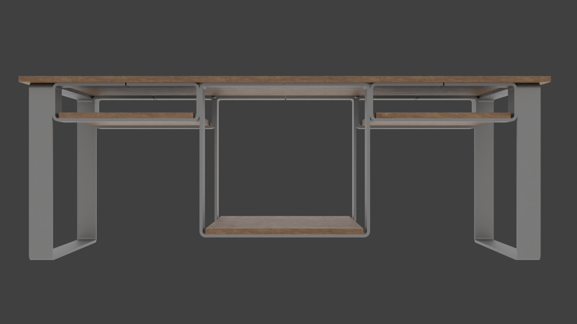 Free 3D Wood Sheet Metal AV Table - TurboSquid 2098147