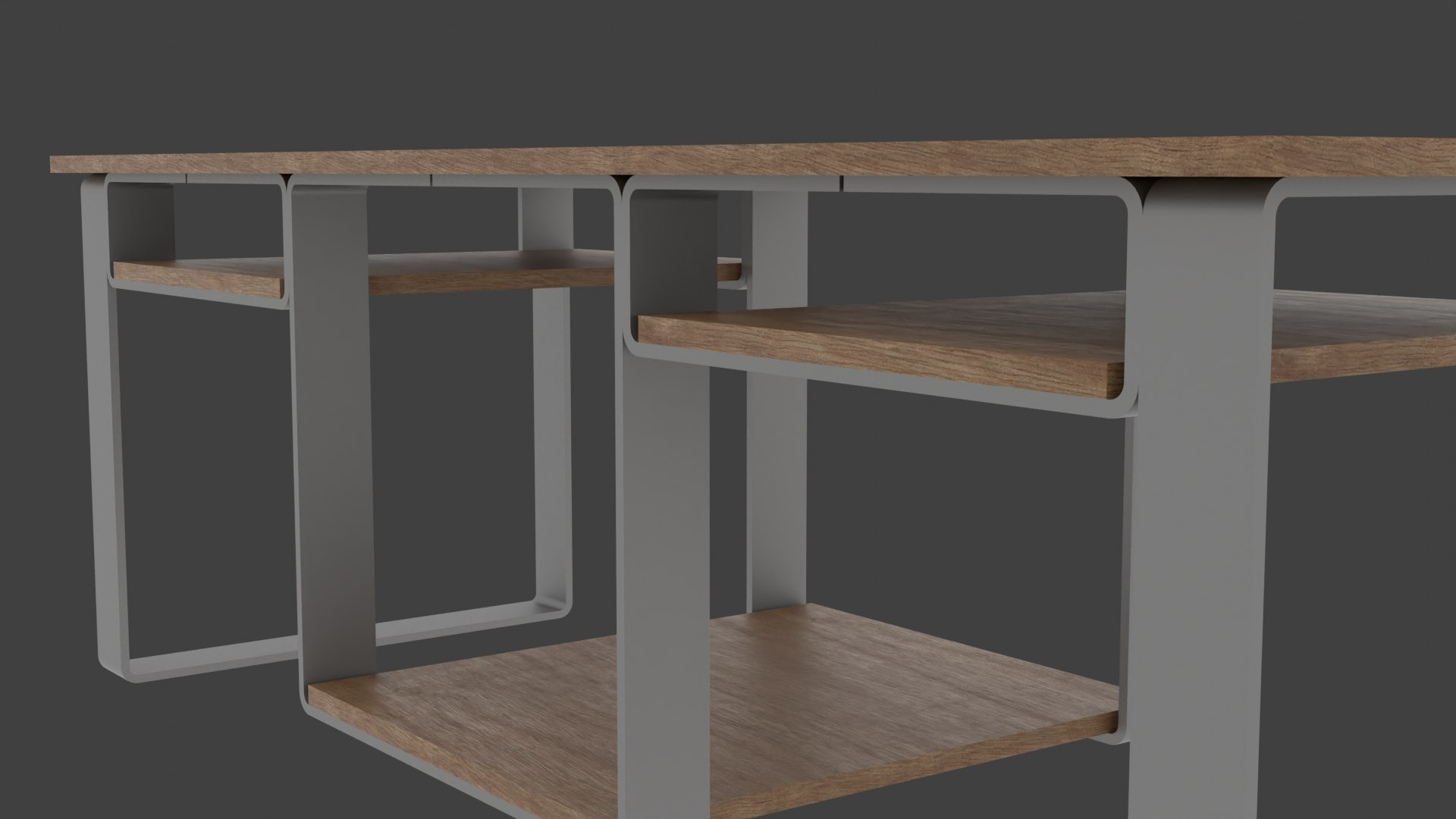Free 3D Wood Sheet Metal AV Table - TurboSquid 2098147