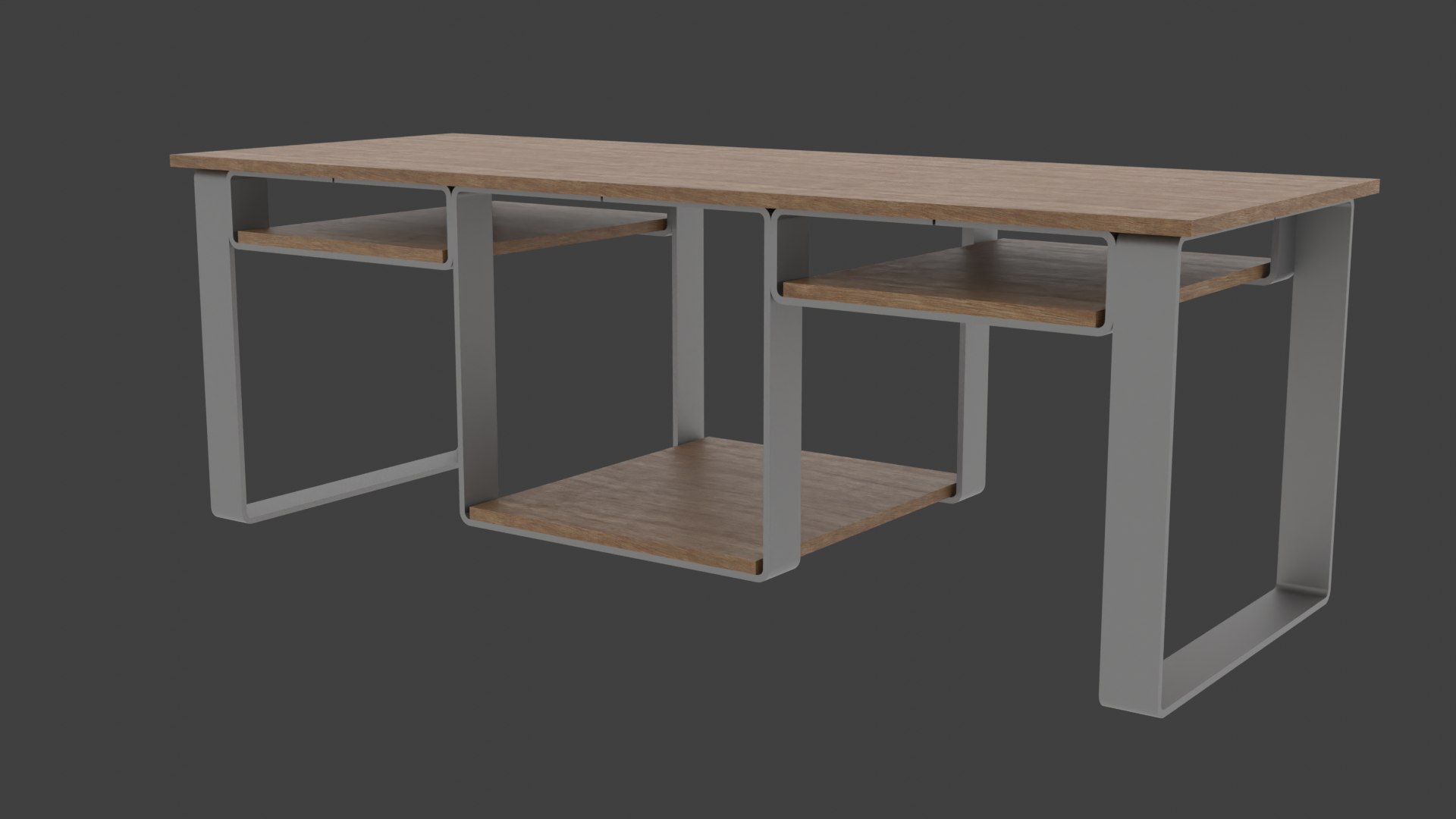 Free 3D Wood Sheet Metal AV Table - TurboSquid 2098147