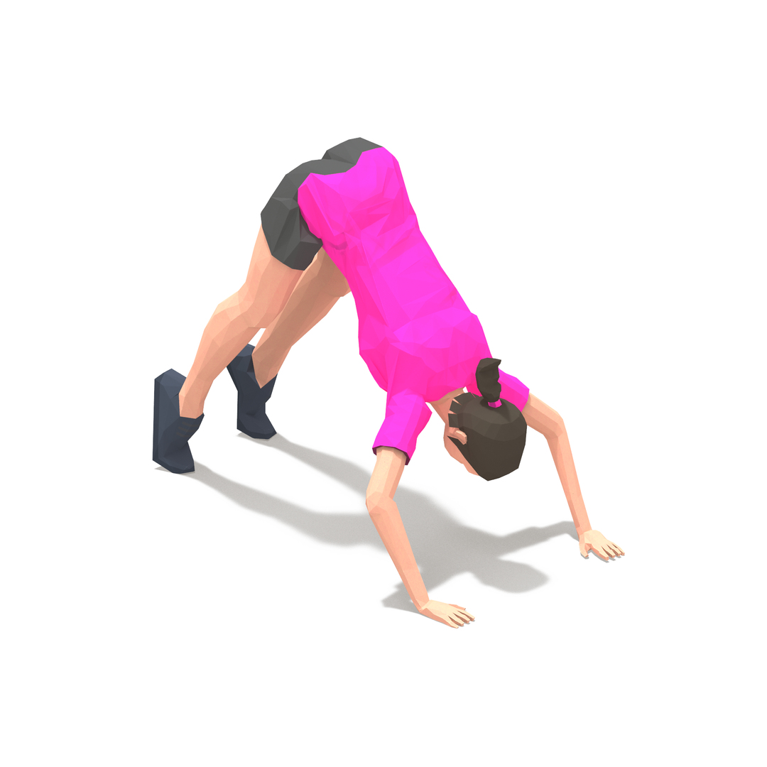 modelo 3d Pike Push Ups Ejercicio Mujer Animación - TurboSquid 1706663