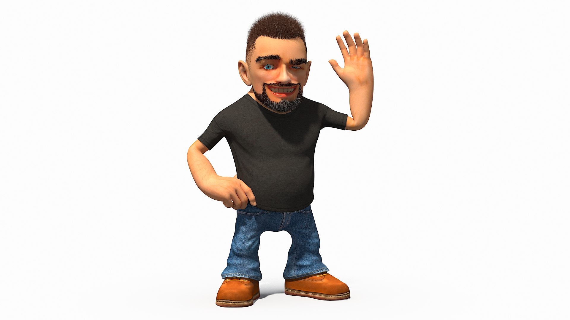 Cartoon man 3D model - TurboSquid 1817189