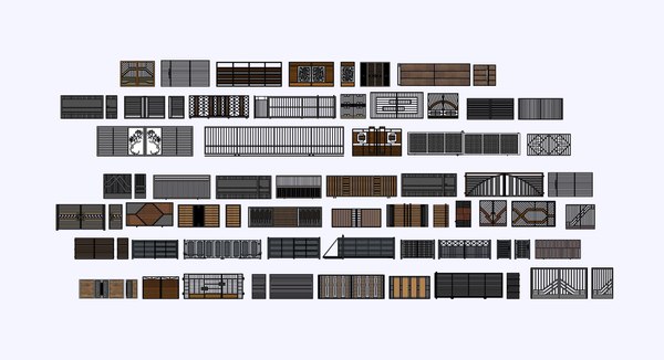 3D Gate fence 3d models door design model - TurboSquid 2047336