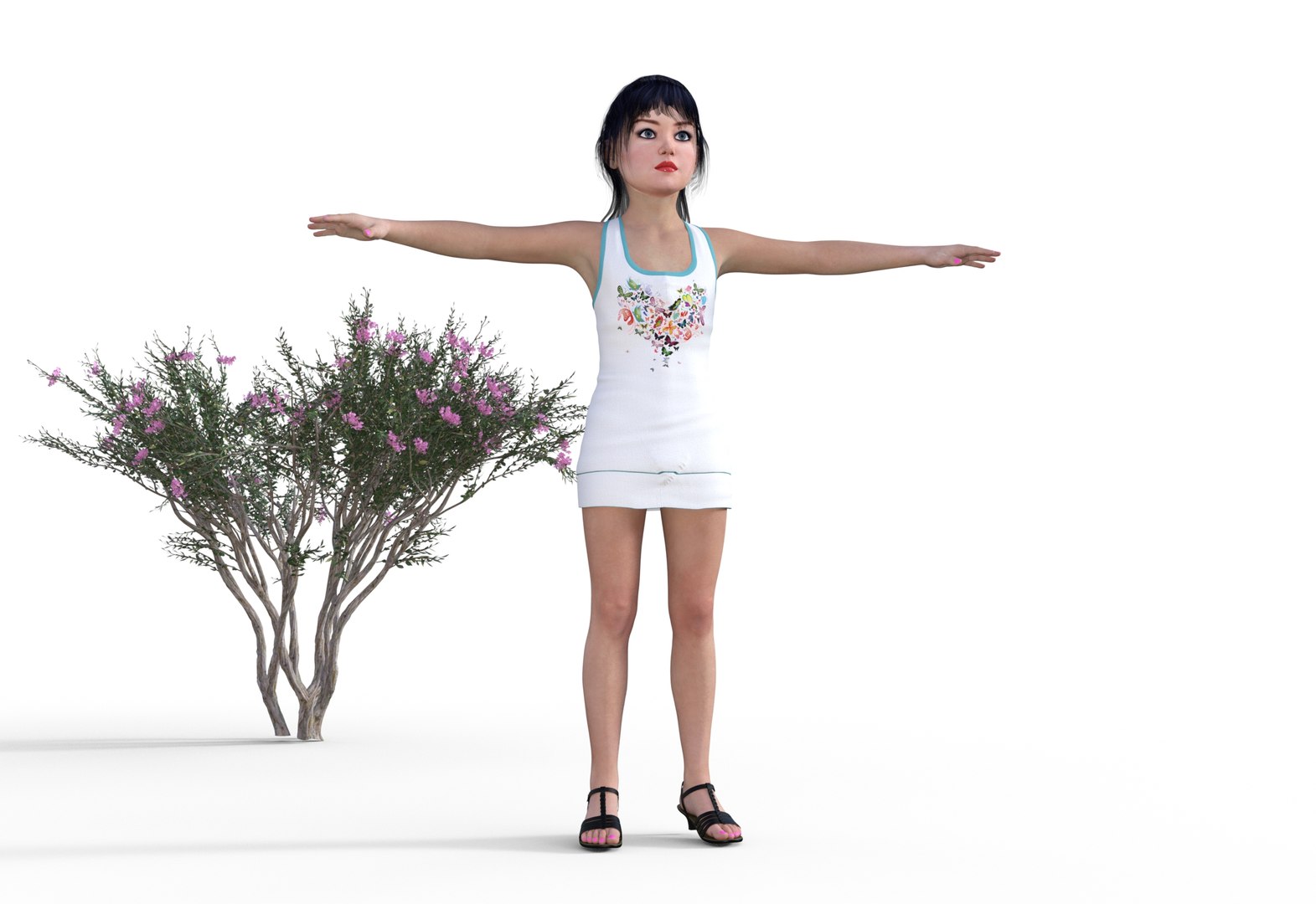 3D Model Mimosa Rose1 - TurboSquid 1881080