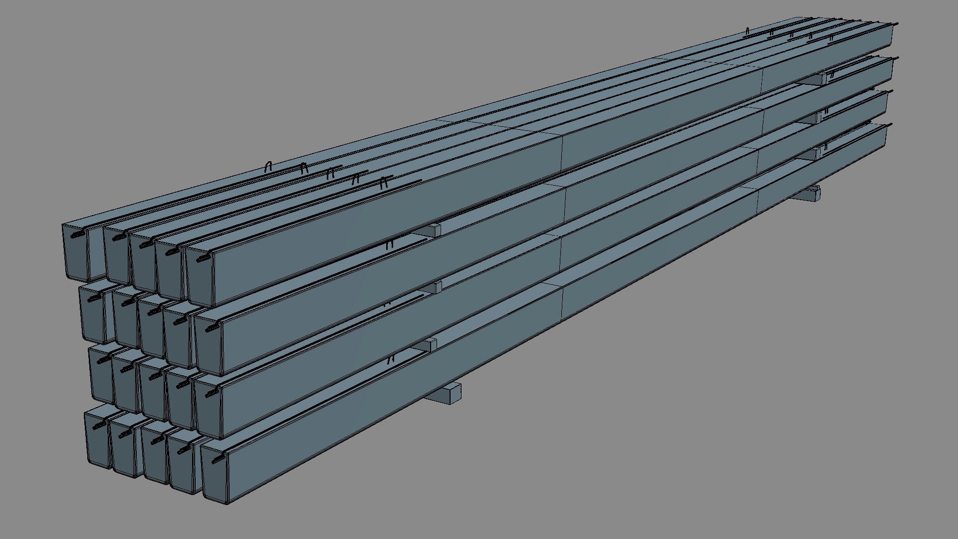Reinforced Concrete Pillars 3D - TurboSquid 2016643