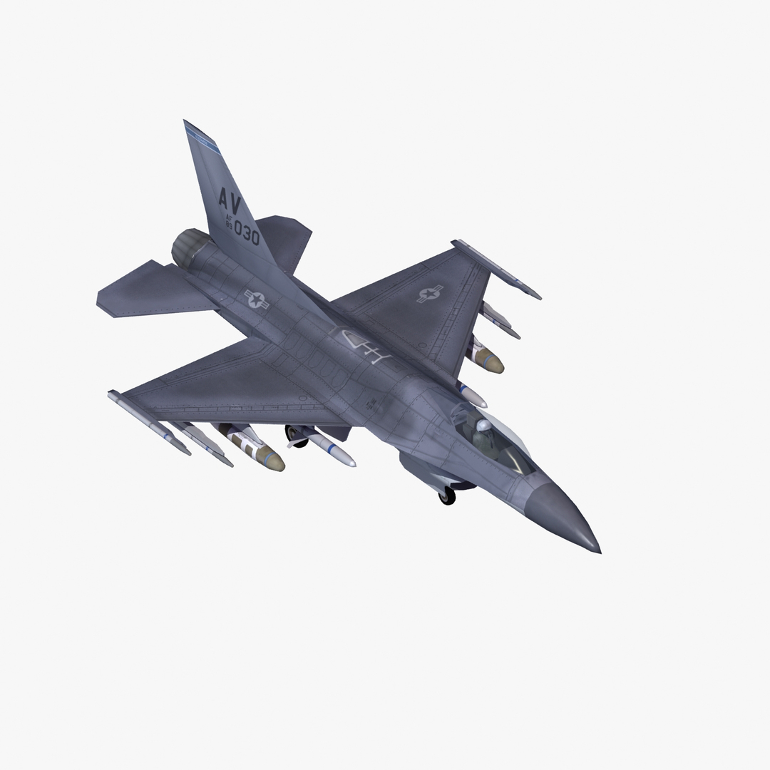 Max F16c Falcon Fighter Lod