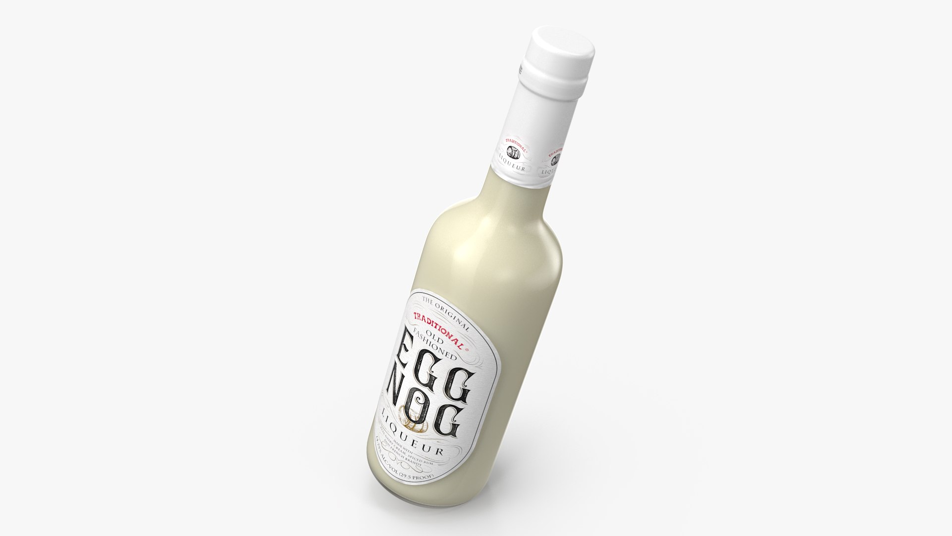 3D Traditional Eggnog Bottle Model - TurboSquid 2045430