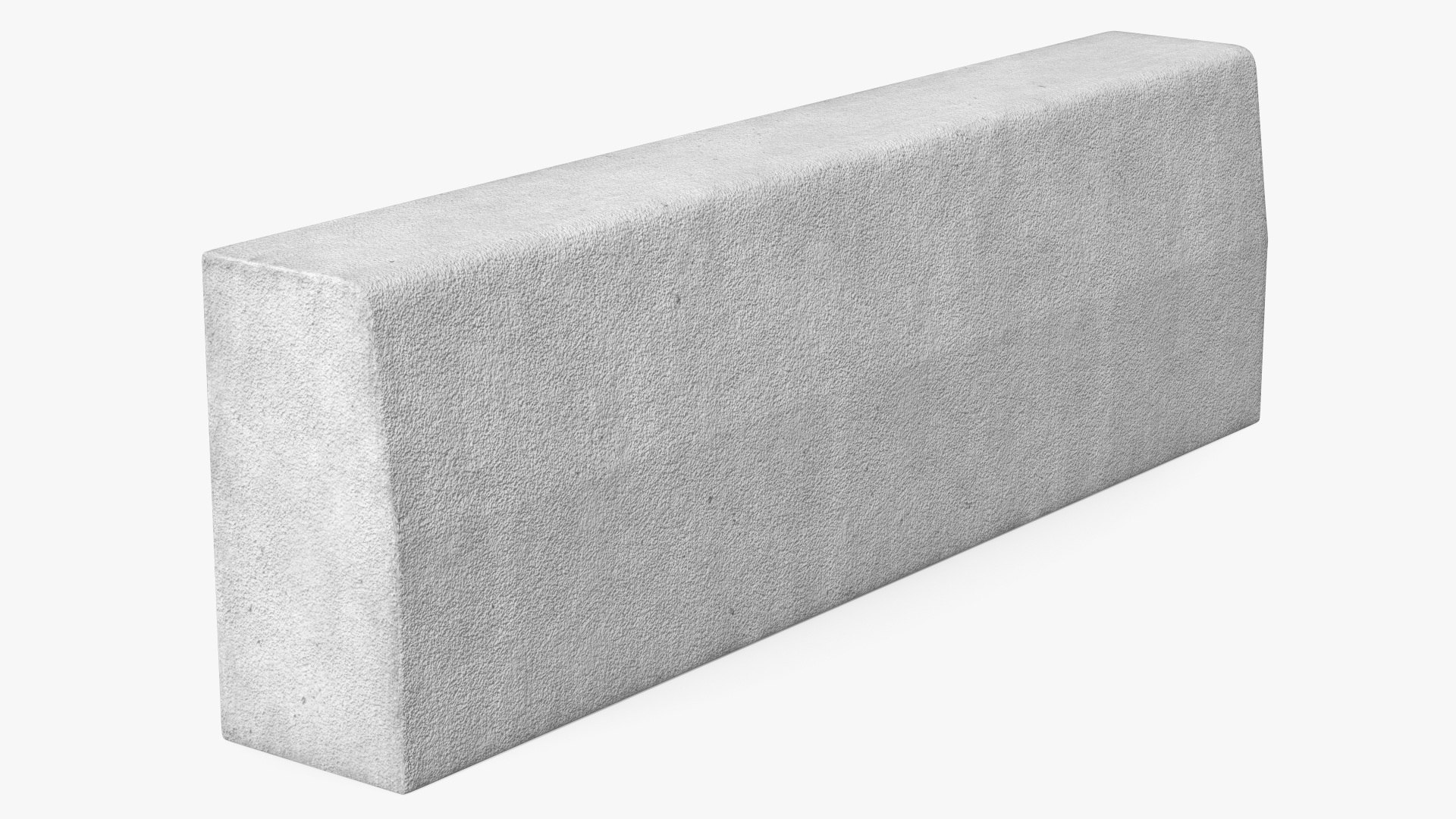3D Model Concrete Curb 1m - TurboSquid 2028873