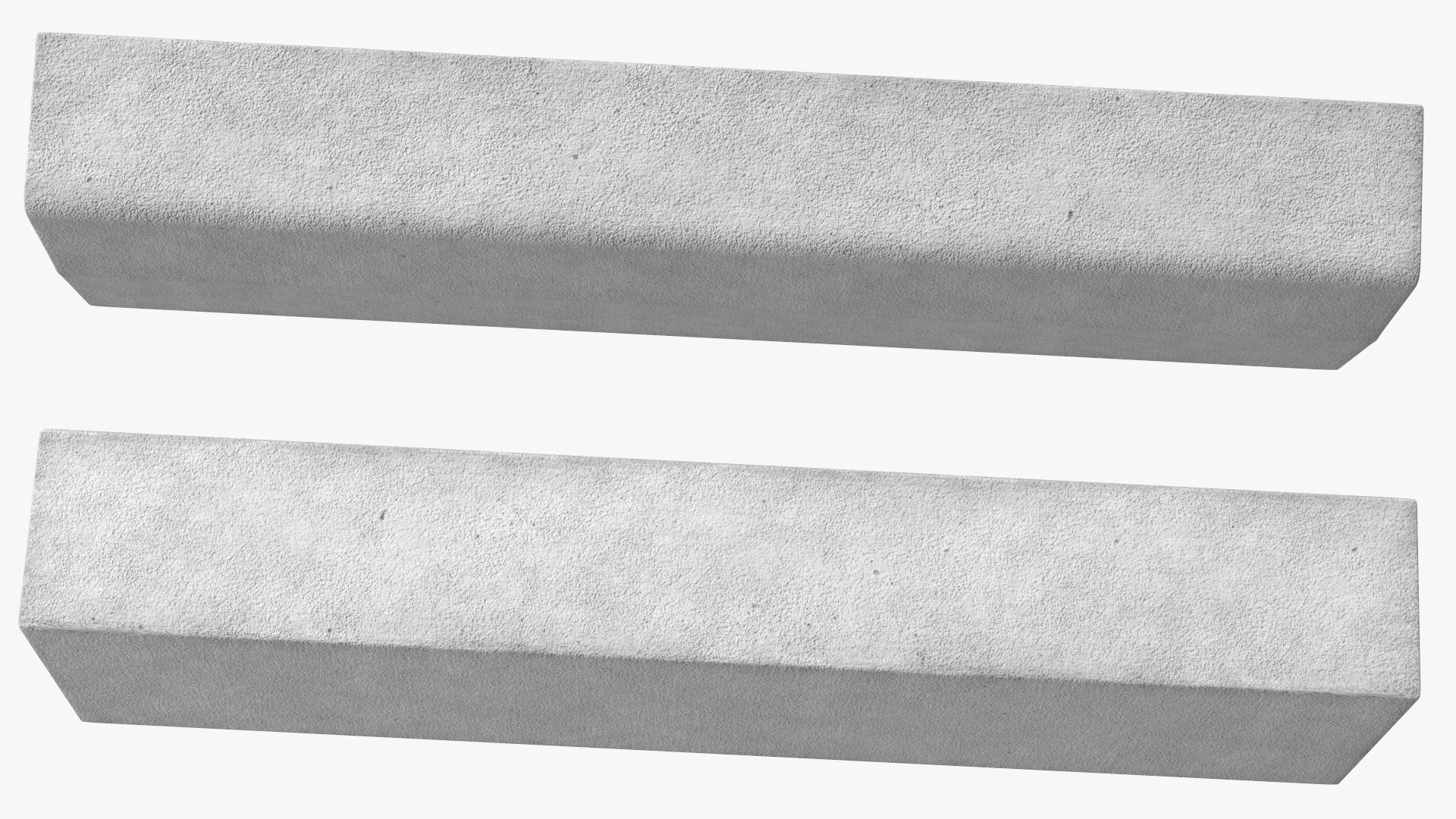 3D Model Concrete Curb 1m - TurboSquid 2028873