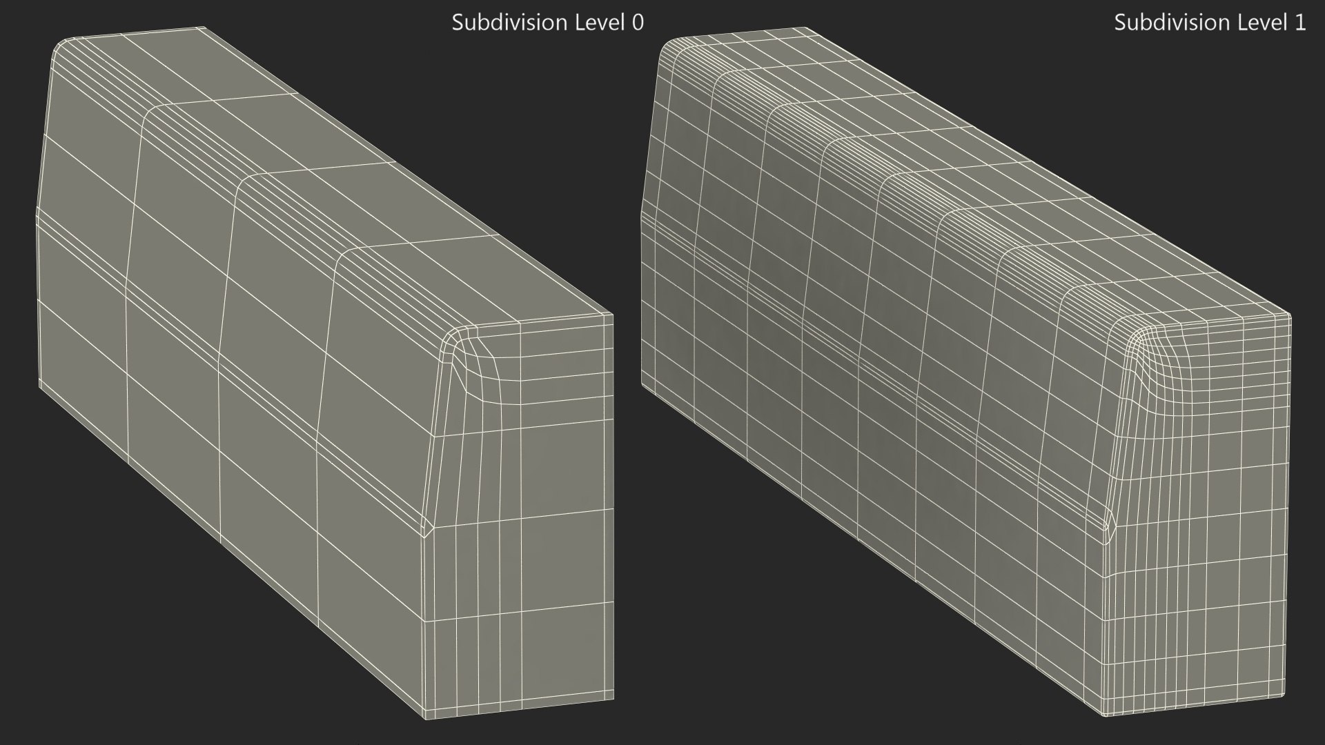 3D Model Concrete Curb 1m - TurboSquid 2028873