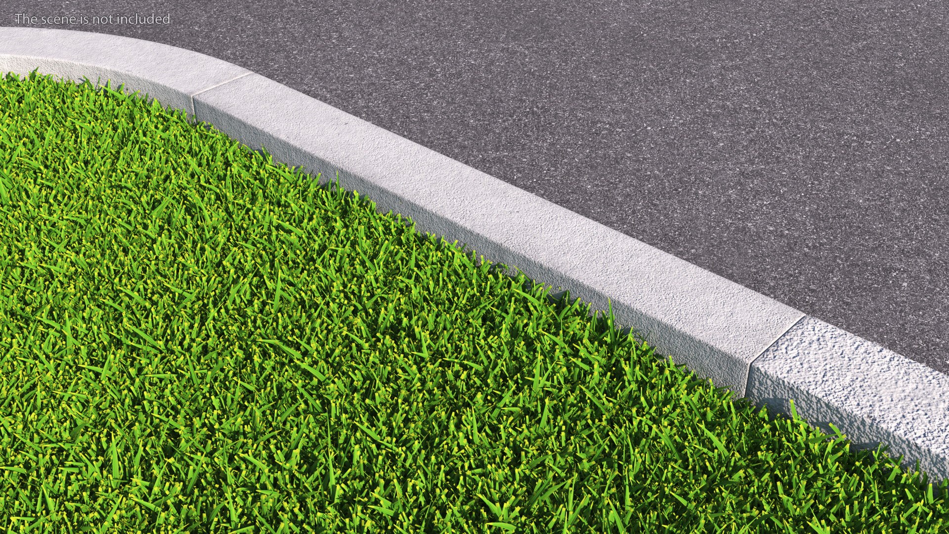3D Model Concrete Curb 1m - TurboSquid 2028873