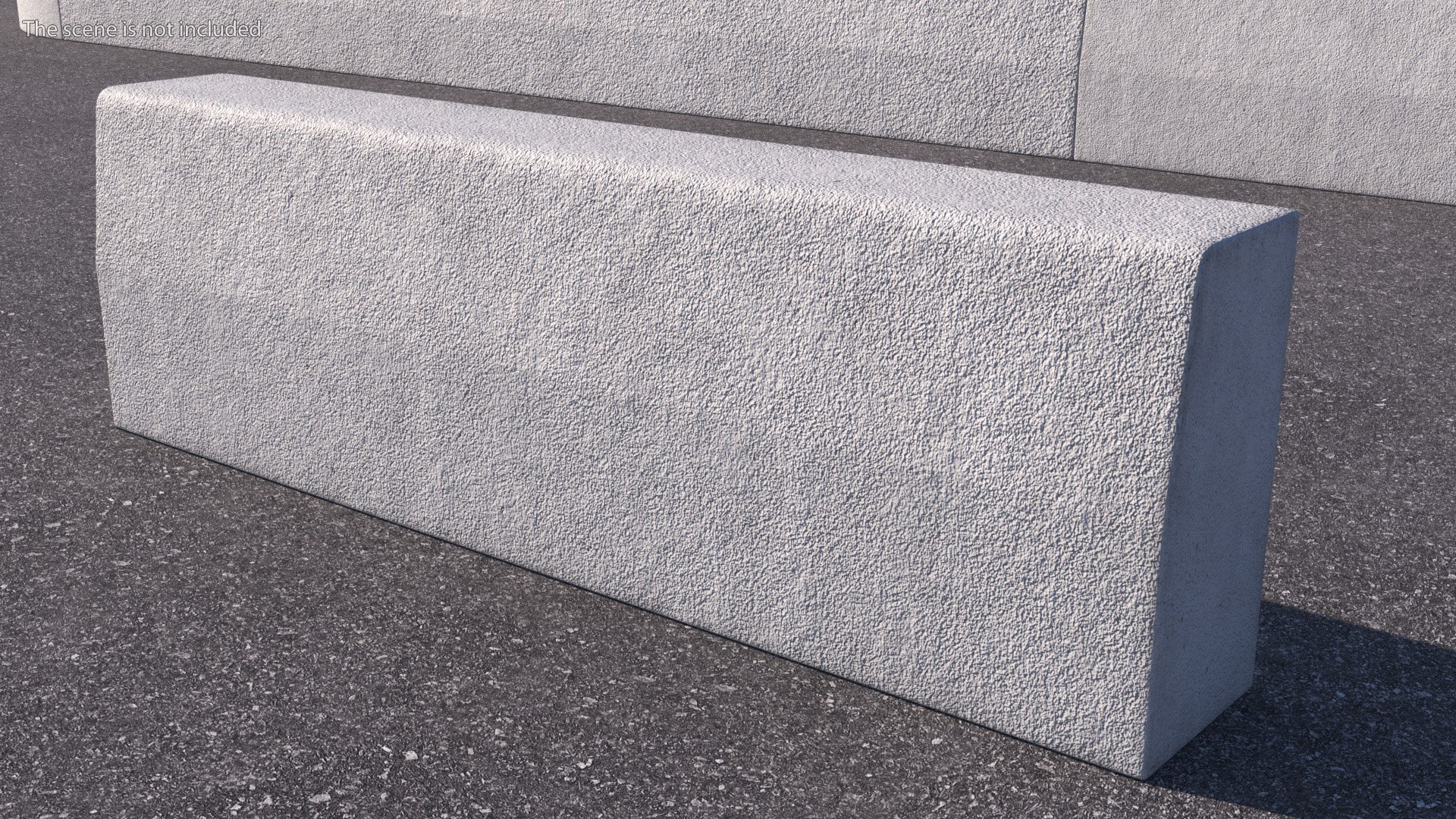 3D Model Concrete Curb 1m - TurboSquid 2028873