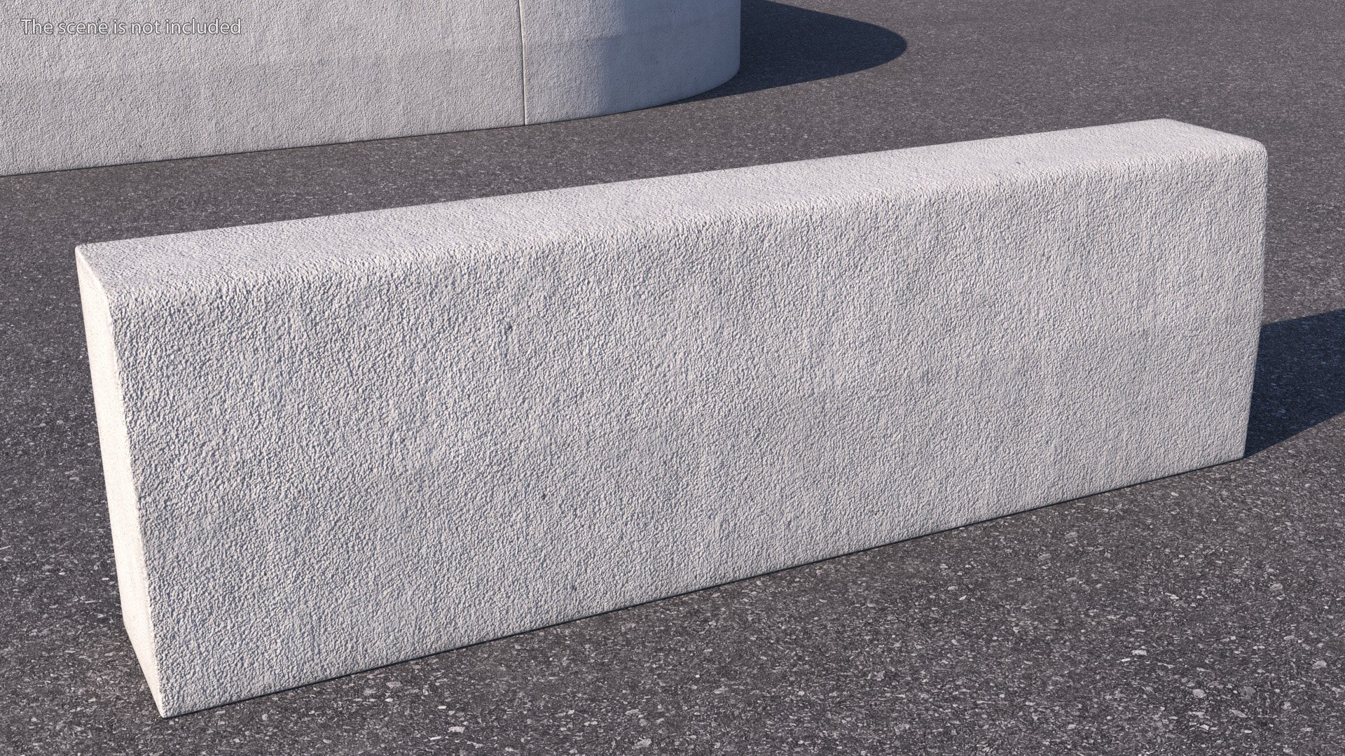 3D Model Concrete Curb 1m - TurboSquid 2028873