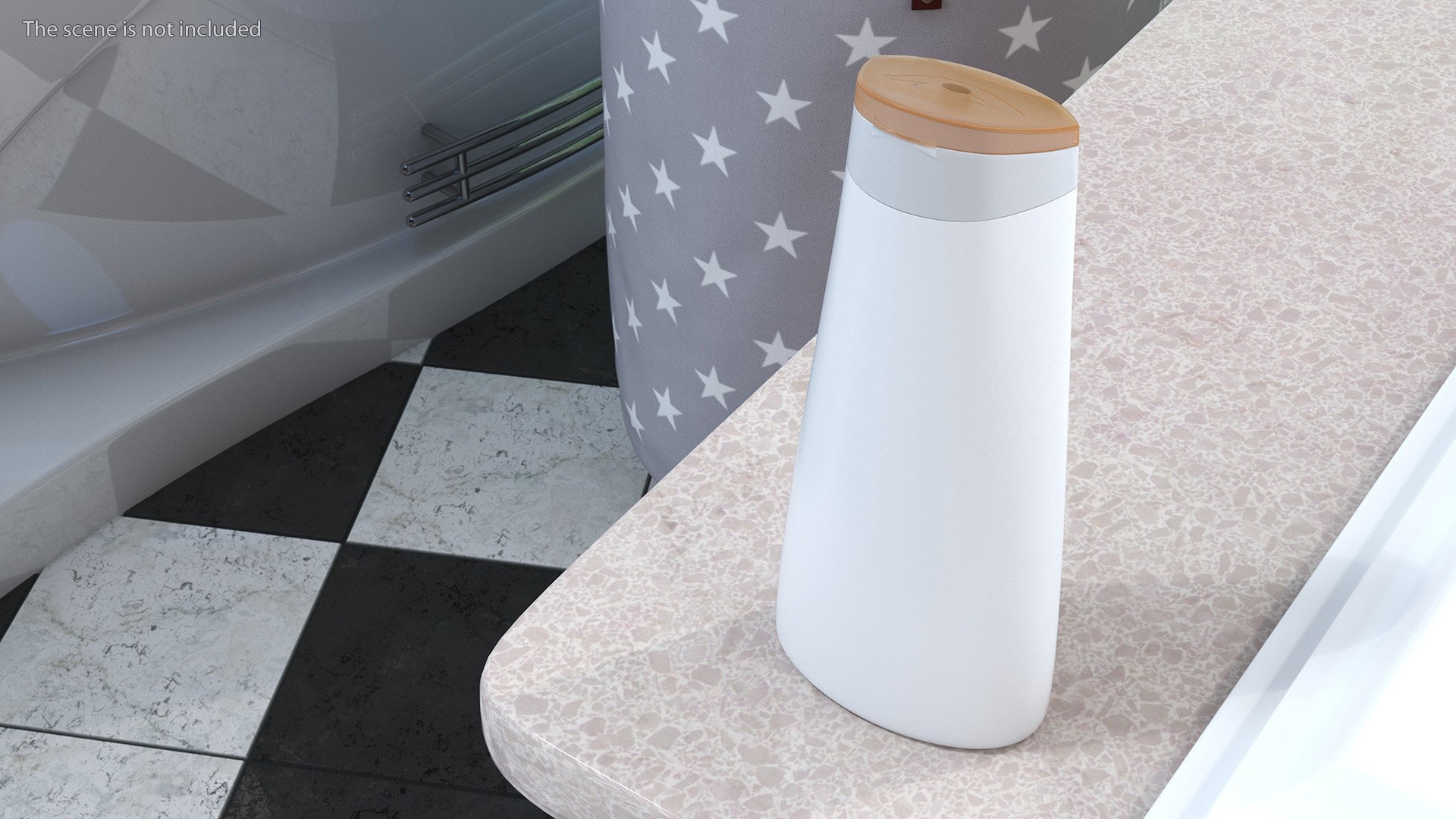 Shampoo Bottle Triangle Long Shape 400ml 3D Model - TurboSquid 2172235