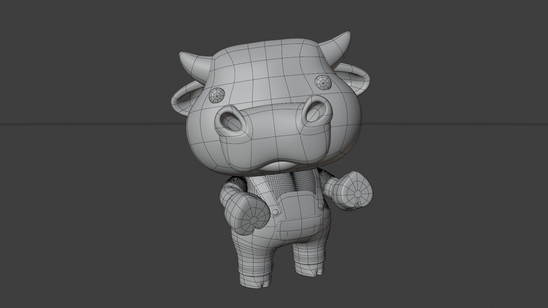 3D Cute Cow 3D Illustration Model - TurboSquid 2241818