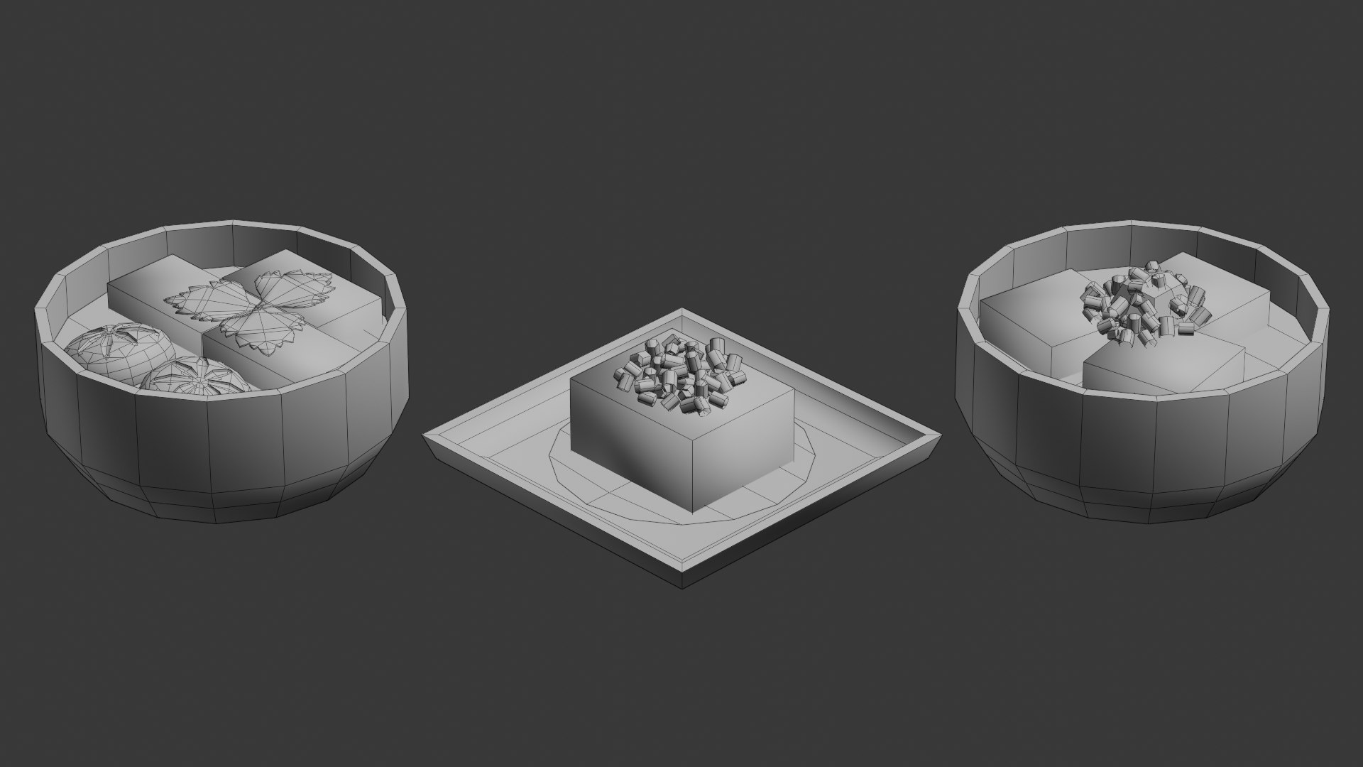 3D Low Poly Japanese Food Pack Model - TurboSquid 2393286