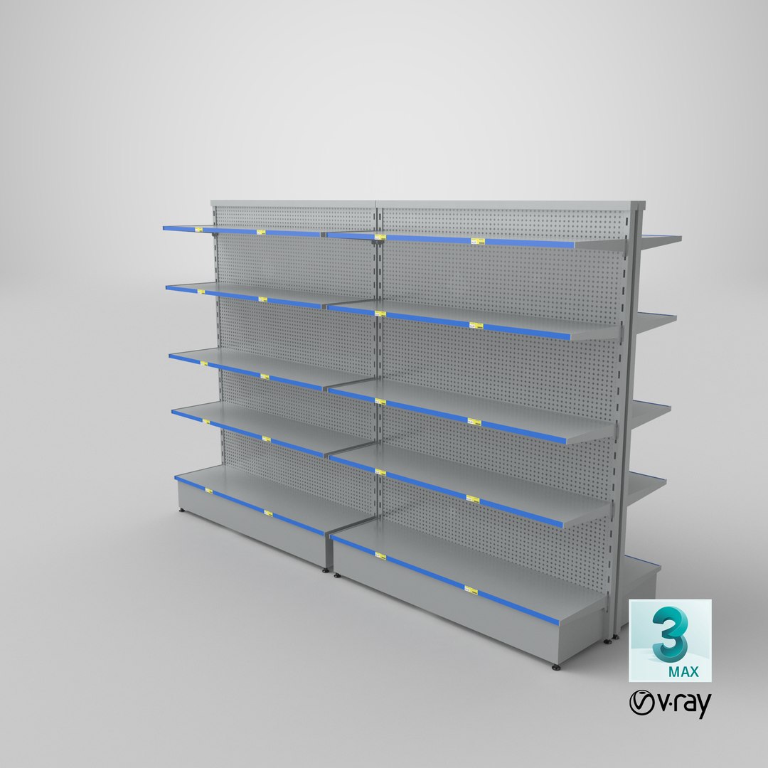 3D Display Shelves Modeled Model - TurboSquid 1414155