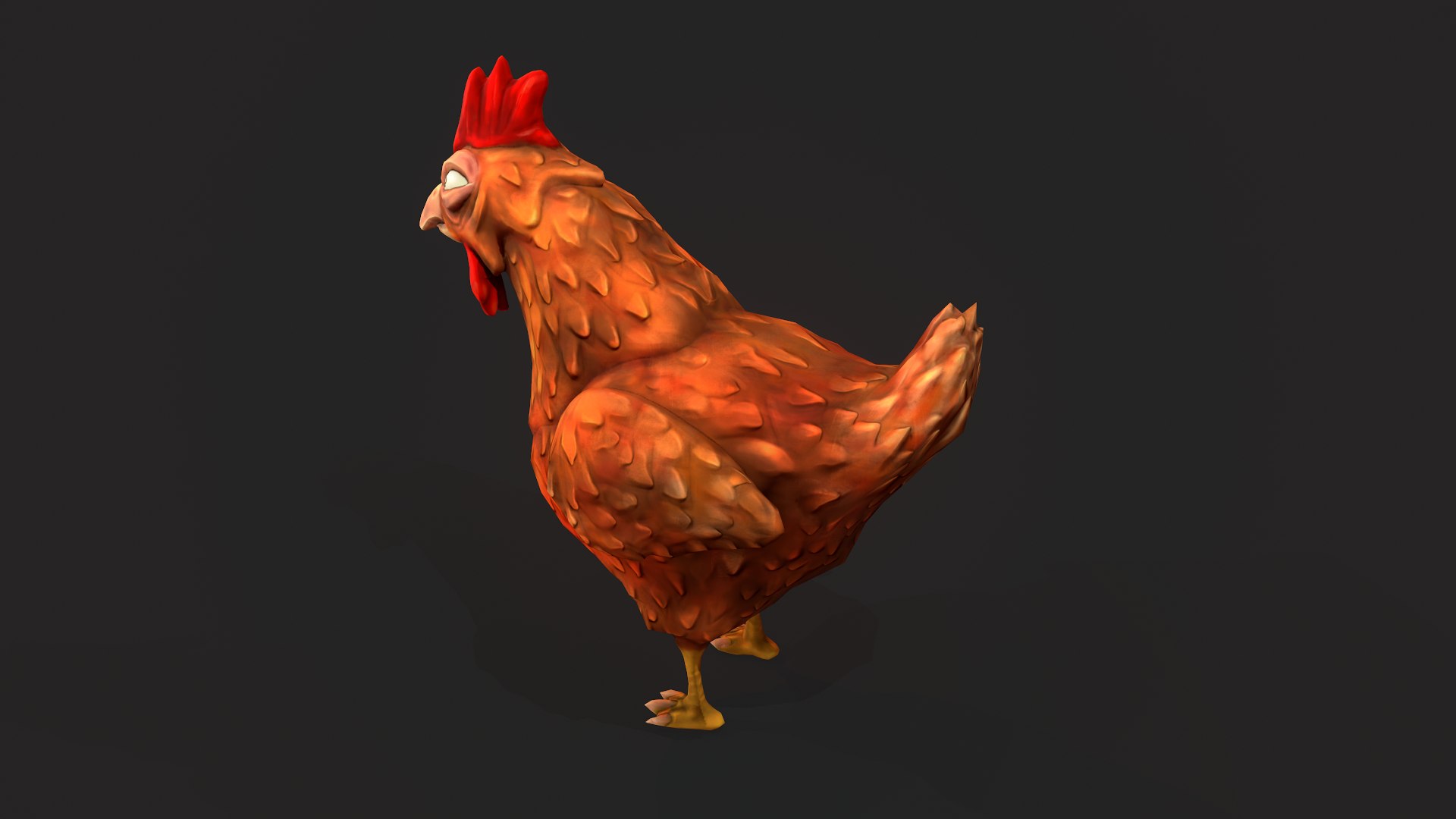 Stylized Chicken Mailman 3D Model - TurboSquid 1656167