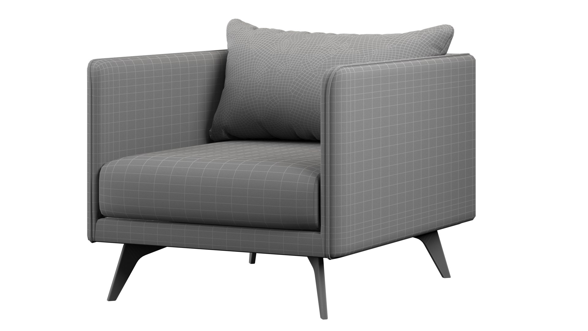 Messina Leather Arm Chair Model - TurboSquid 2008879