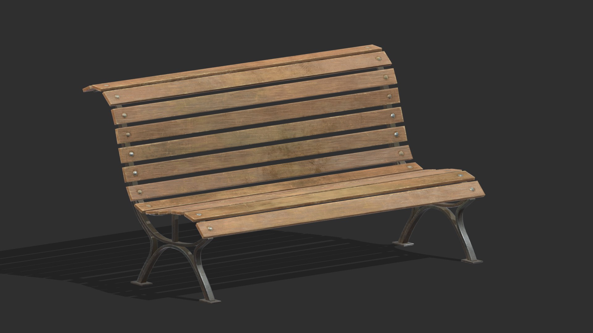3D Model 10 Benches Low Poly PBR Realistic Collection - TurboSquid 1930646