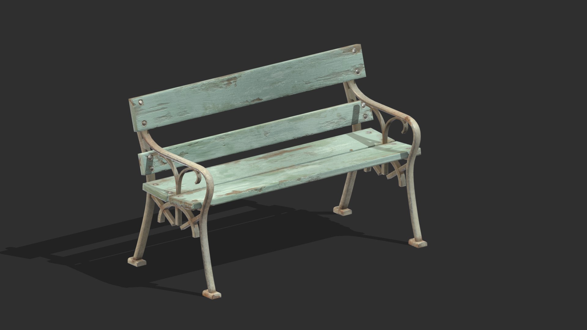3D Model 10 Benches Low Poly PBR Realistic Collection - TurboSquid 1930646