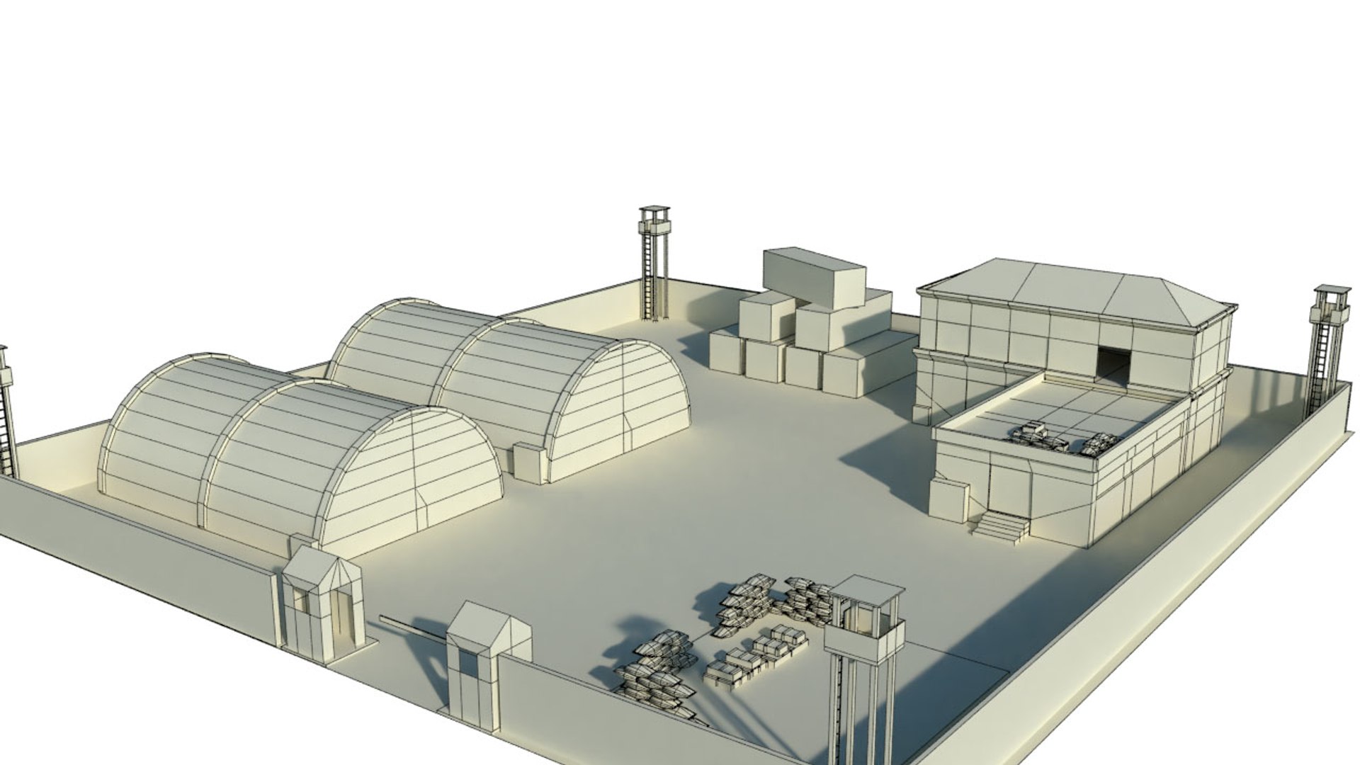 Military Camp 3D Model - TurboSquid 1246974