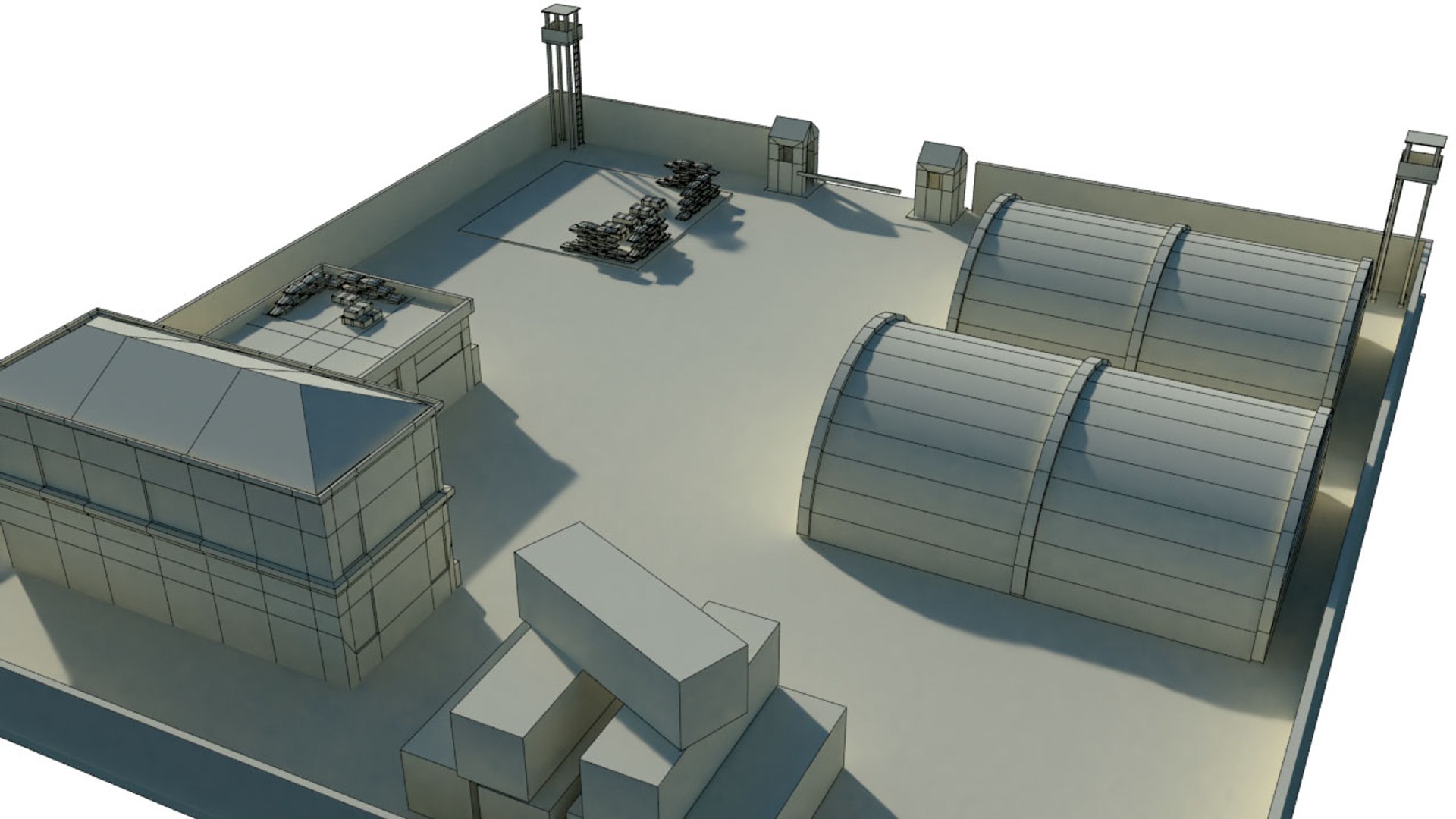 Military Camp 3D Model - TurboSquid 1246974