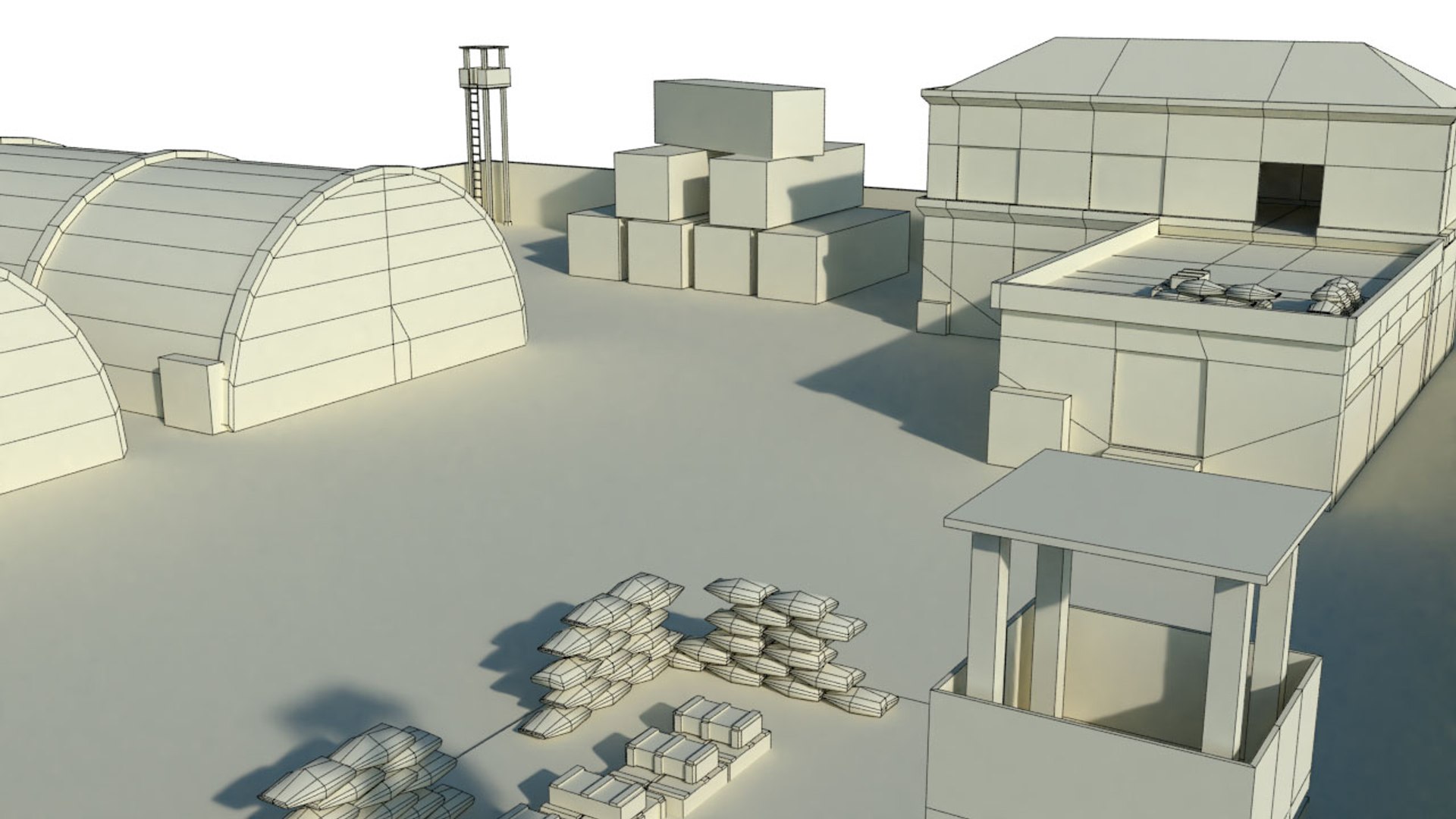 Military Camp 3D Model - TurboSquid 1246974