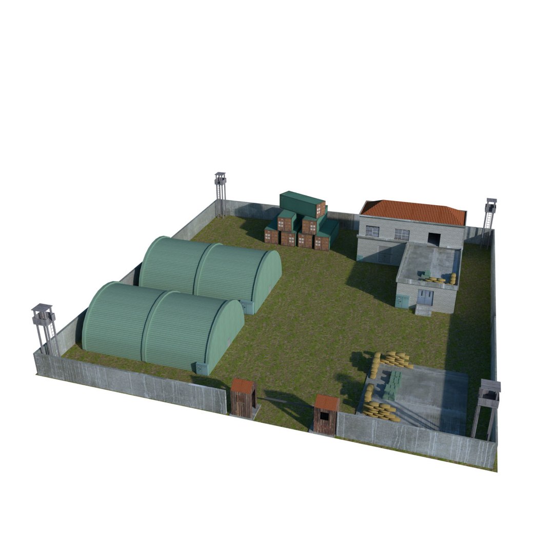 Military Camp 3D Model - TurboSquid 1246974