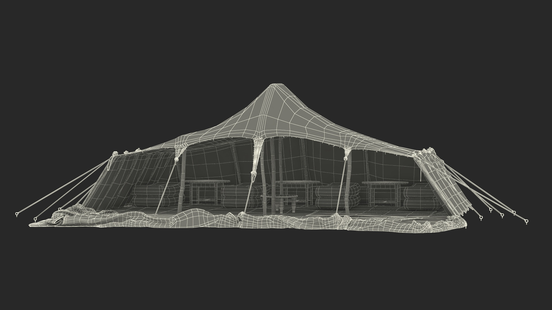 Traditional Bedouin Tent Model - TurboSquid 2182921