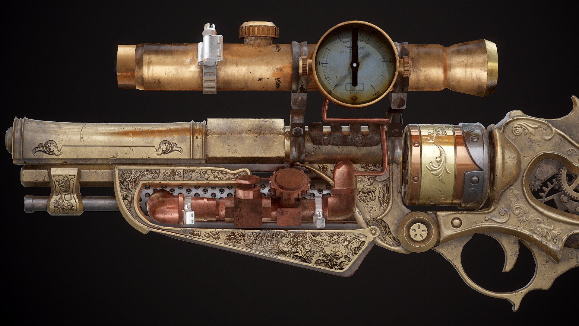 3D Gun Pbr - TurboSquid 1619314