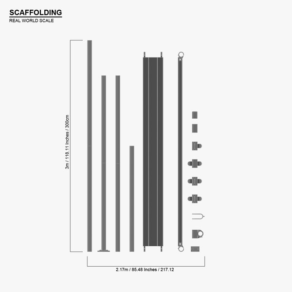 scaffolding kit building obj