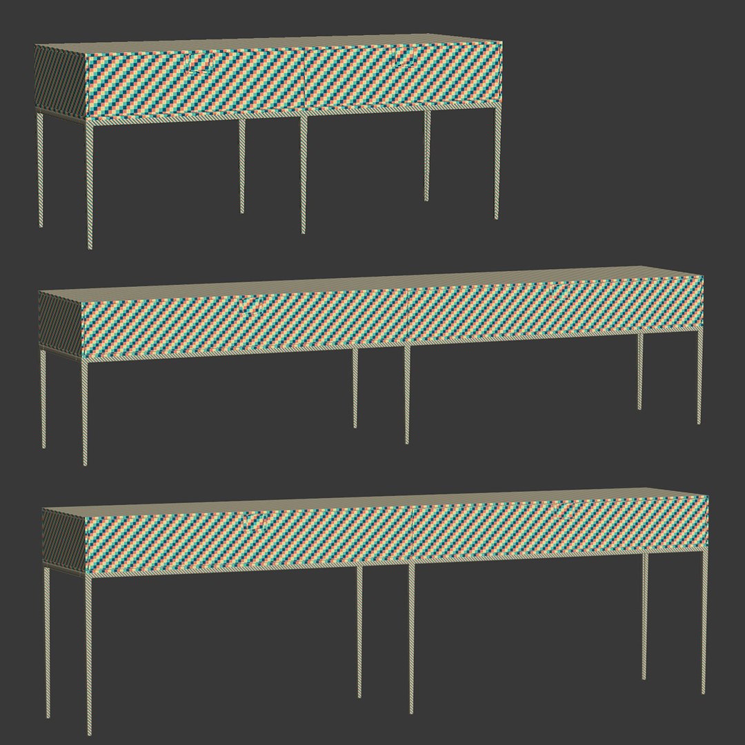 Maxalto Alcor Low Consoles 3D Model - TurboSquid 1726321