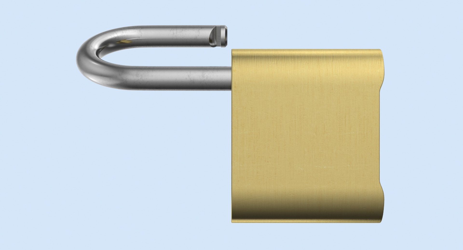 Padlock Closeup 3d Model