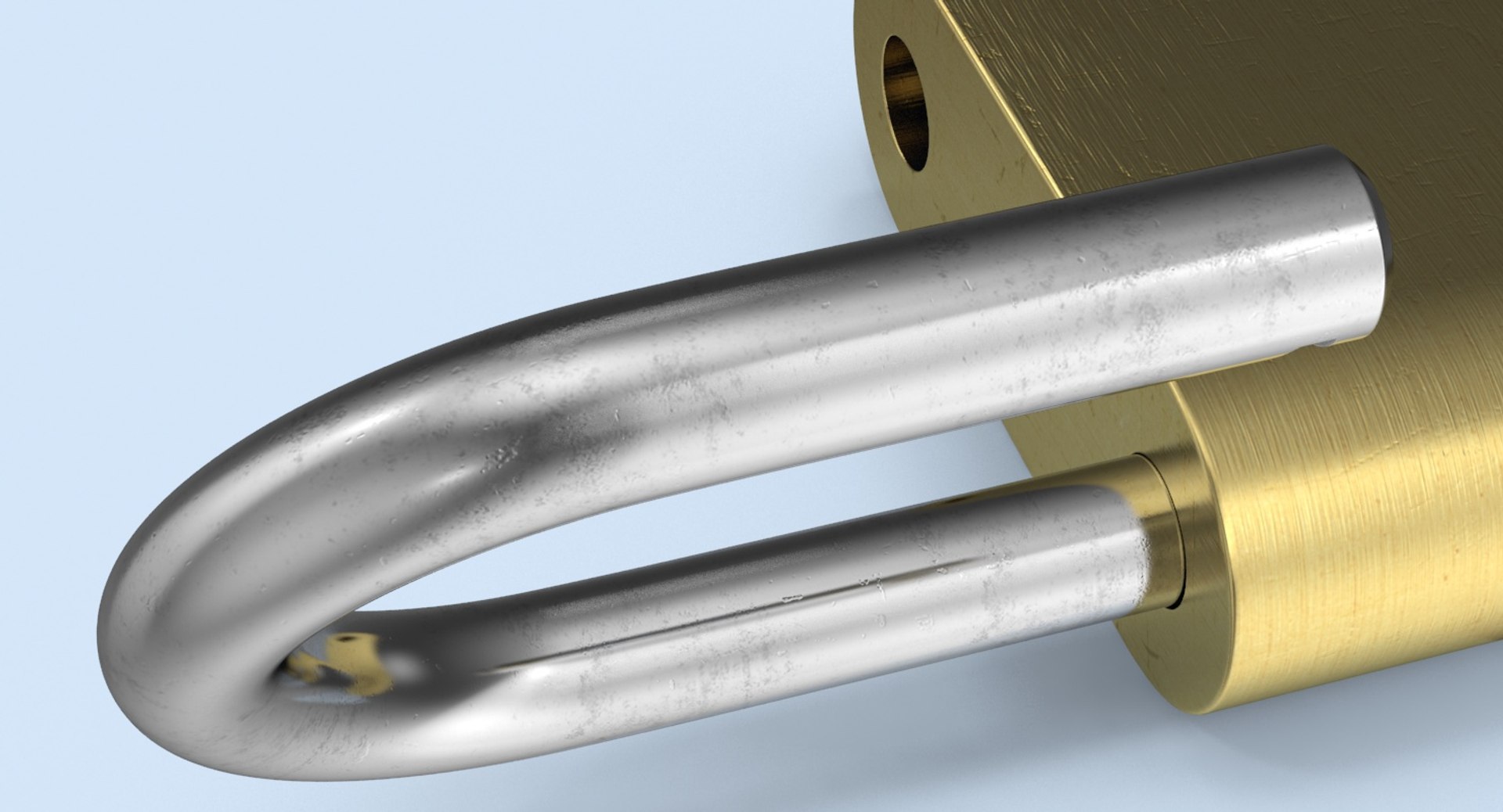 Padlock Closeup 3d Model