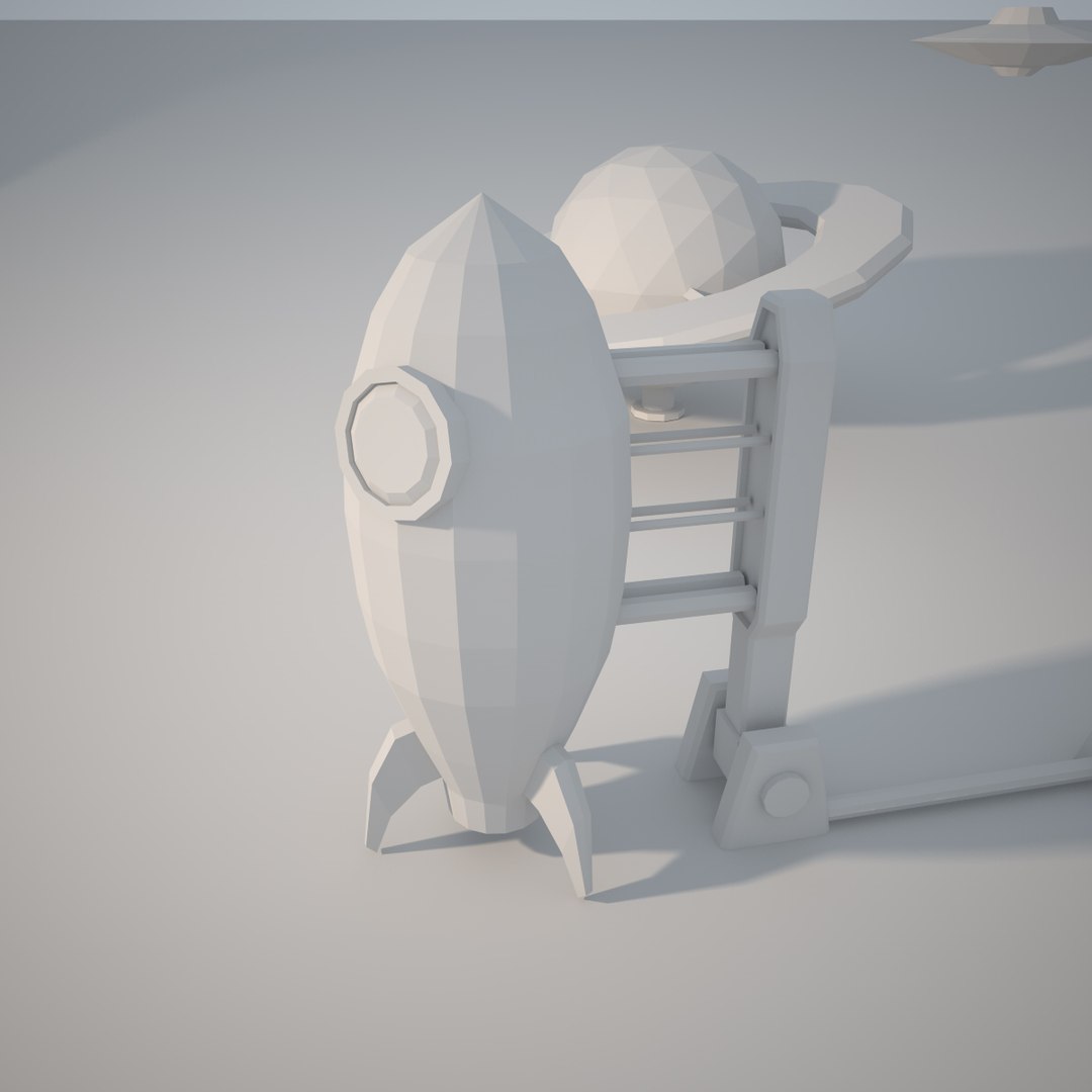 Low-poly Space 3D Model - TurboSquid 1170366
