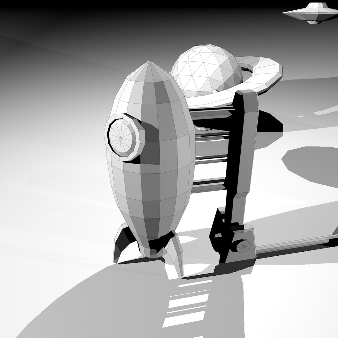 Low-poly Space 3D Model - TurboSquid 1170366