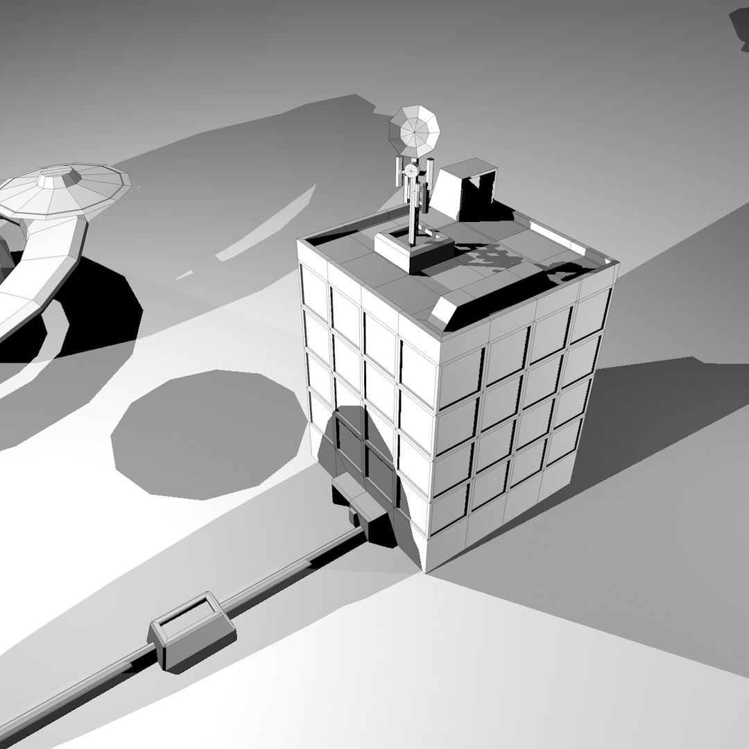 Low-poly Space 3D Model - TurboSquid 1170366