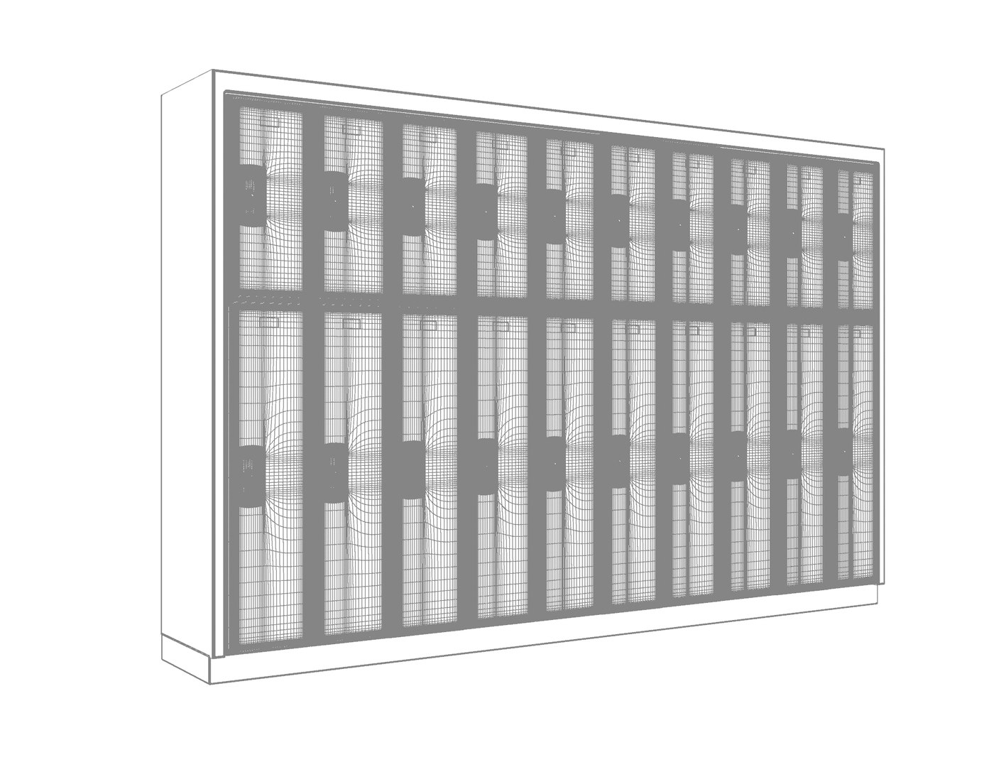 School Locker Bank 3D Model - TurboSquid 1918346