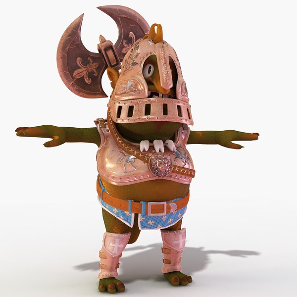 3d armored monster model