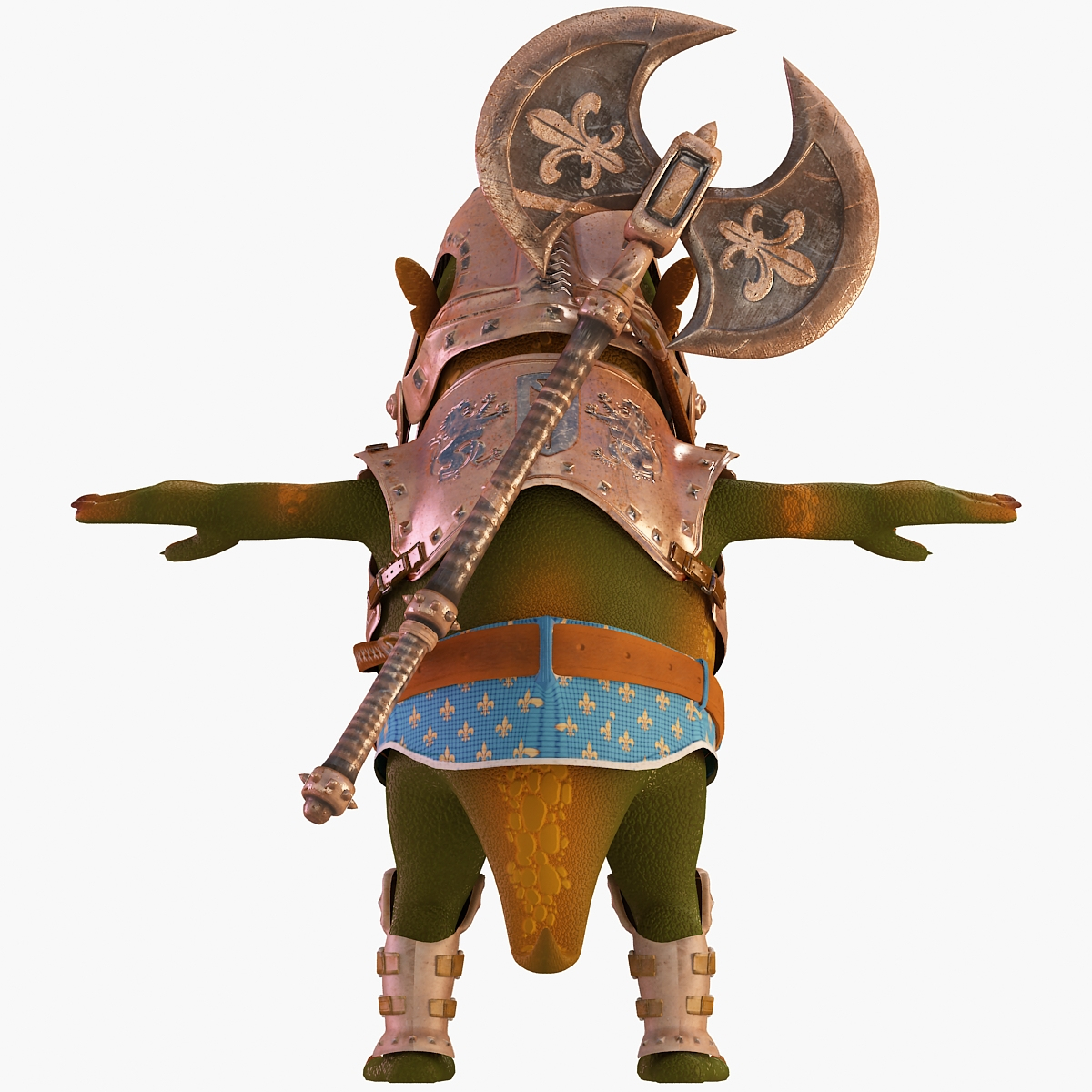 3d armored monster model