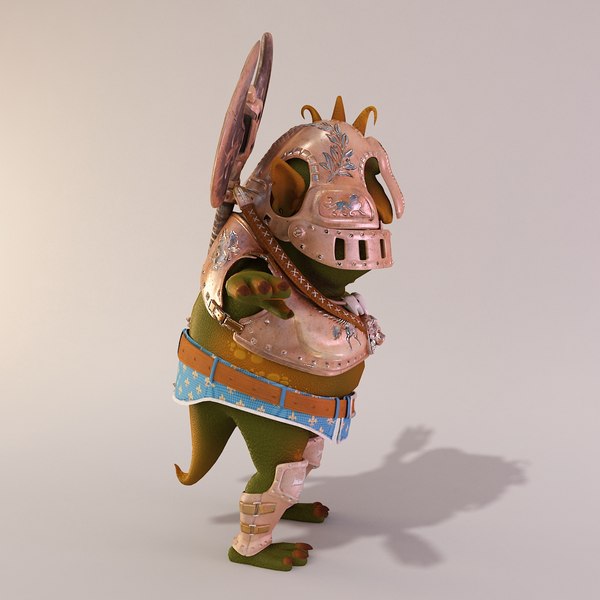 3d armored monster model