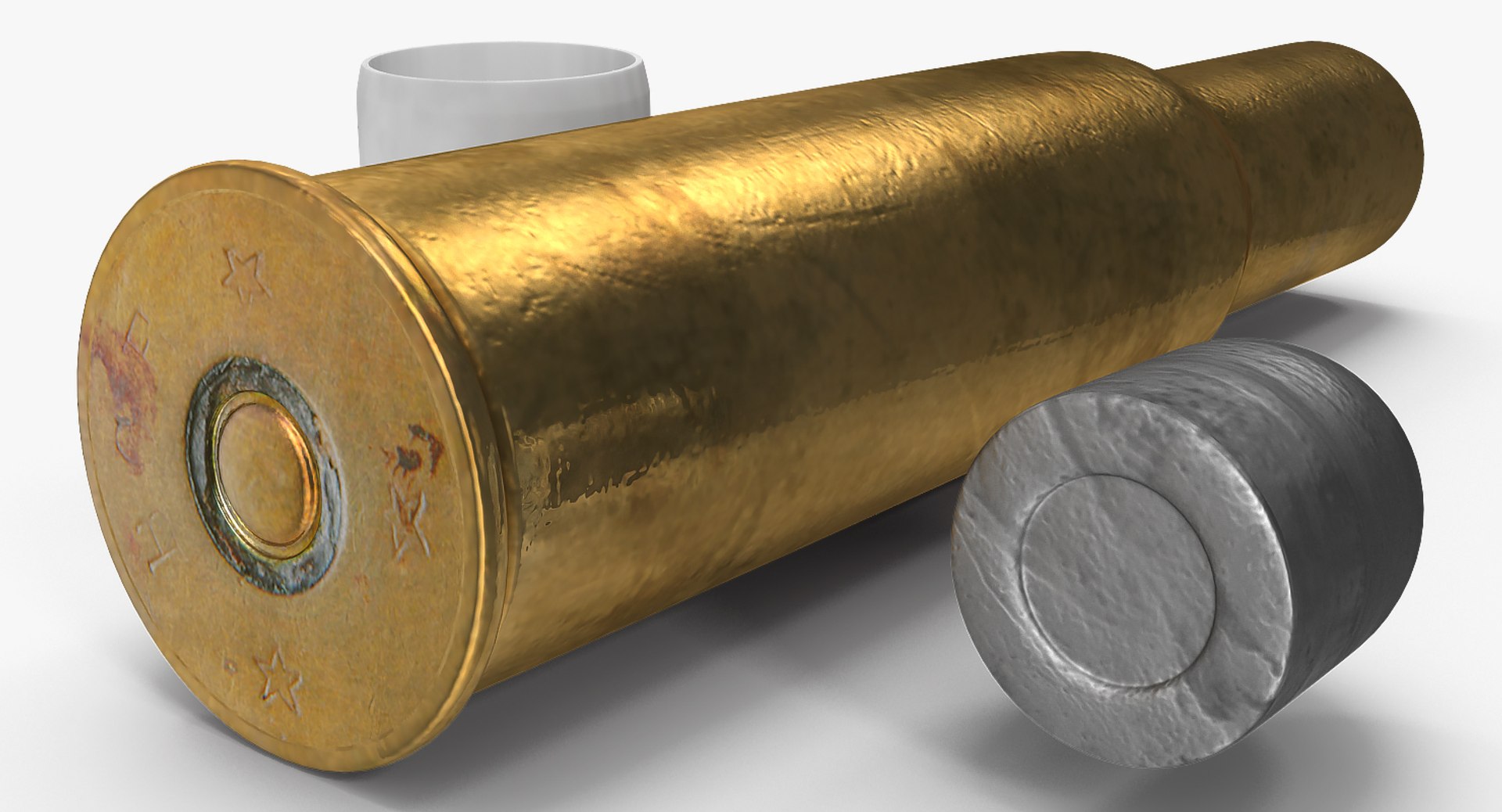 3D Cartridge Case Bullet Rifle Model - TurboSquid 1399116